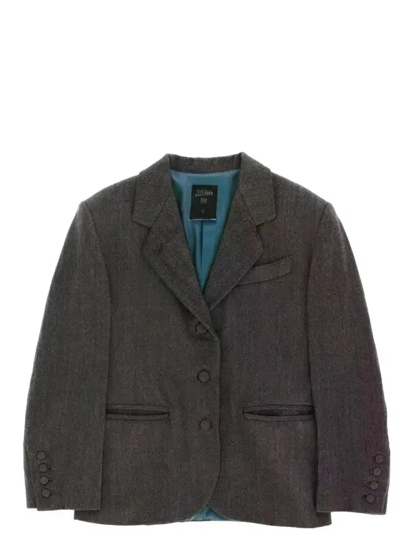 Jean Paul Gaultier 1990s Wool Blazer - Grey