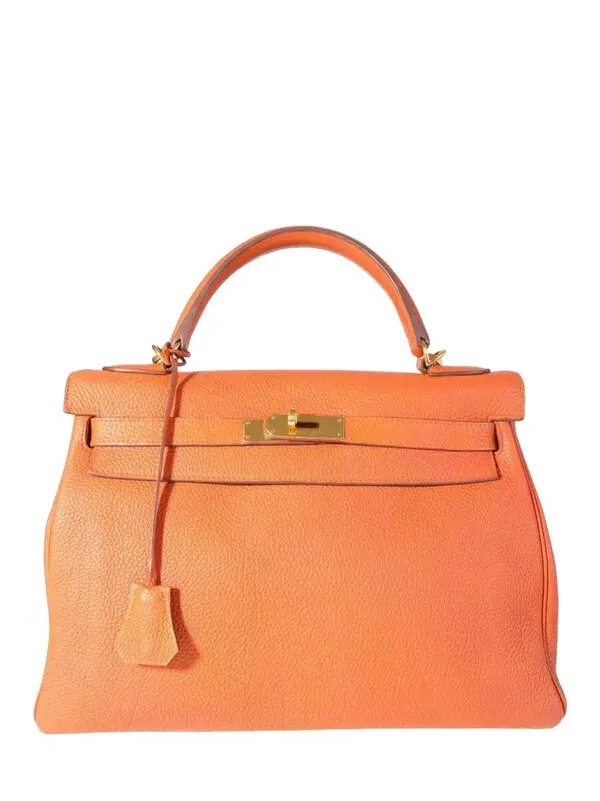 Hermès Retourne Kelly 32 Handbag - Orange