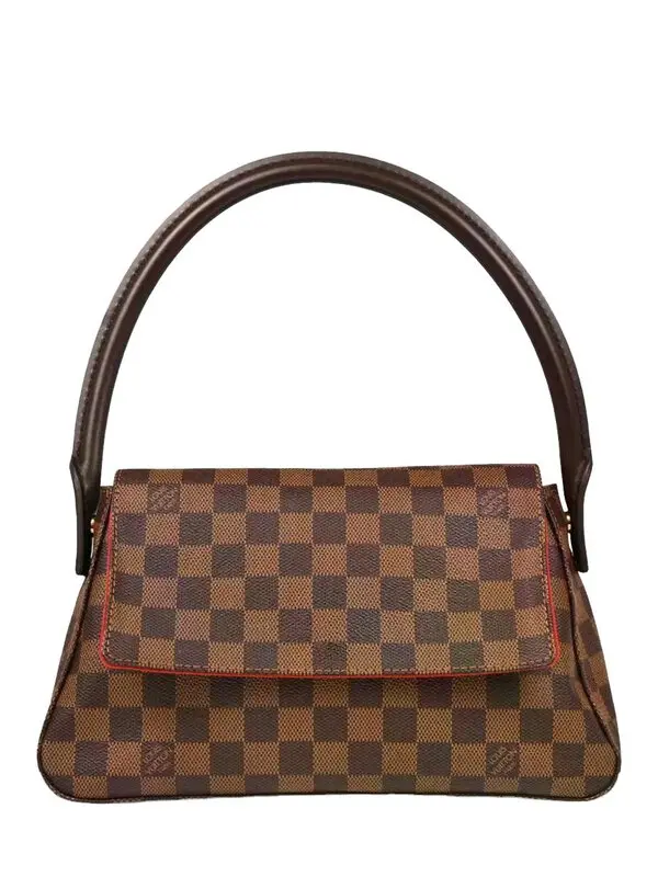 LOUIS VUITTON 2006 Damier Mini Looping Handbag - Brown
