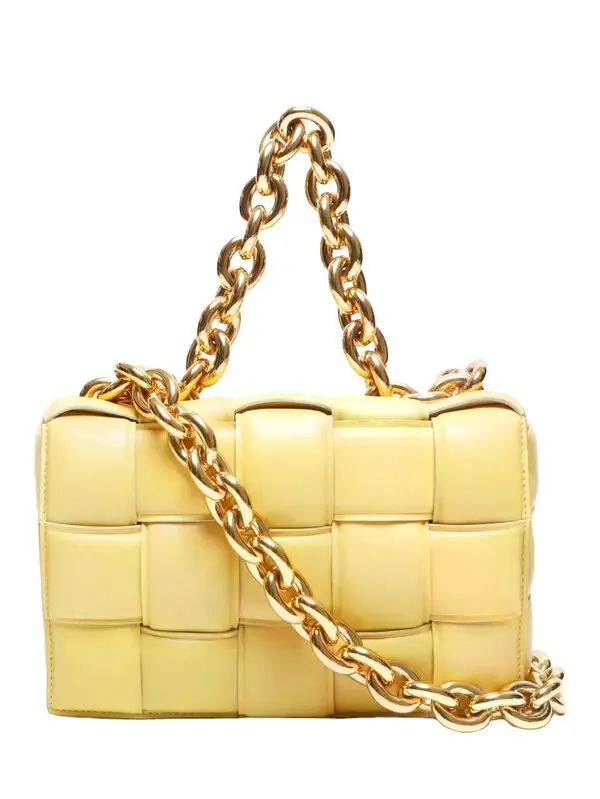 Bottega Veneta Cassette Shoulder Bag - Yellow