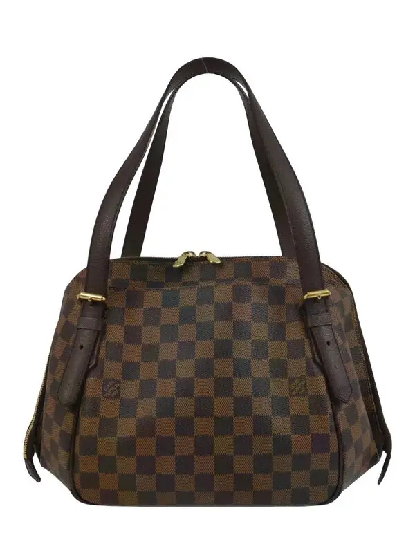 LOUIS VUITTON 2006 Damier Ebène Belem Mm Handbag - Brown