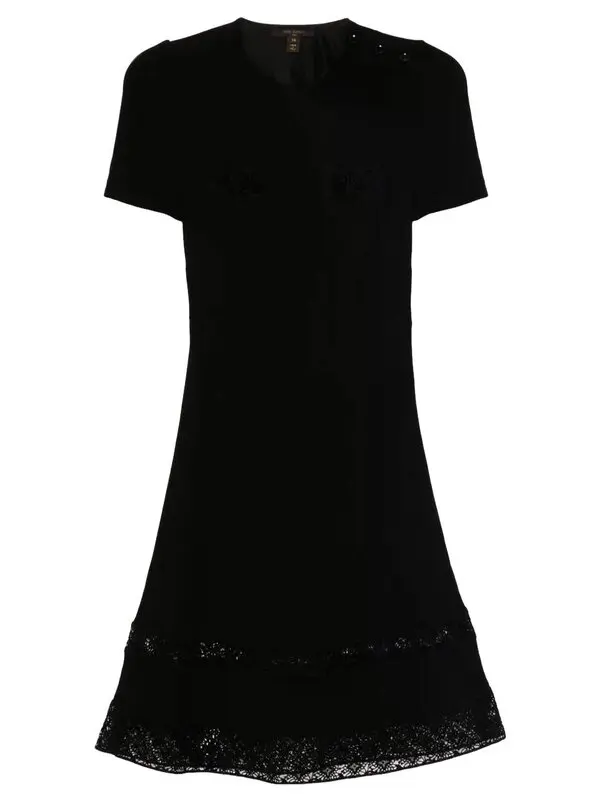 LOUIS VUITTON 1990-2000s Short-sleeved Dress - Black