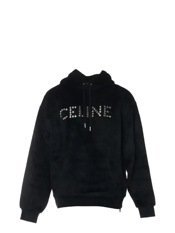 Celine 2022 Stud-embellished Hoodie - Black