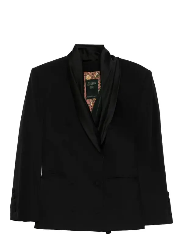 Jean Paul Gaultier Circa 1990's Wool Blazer - Black