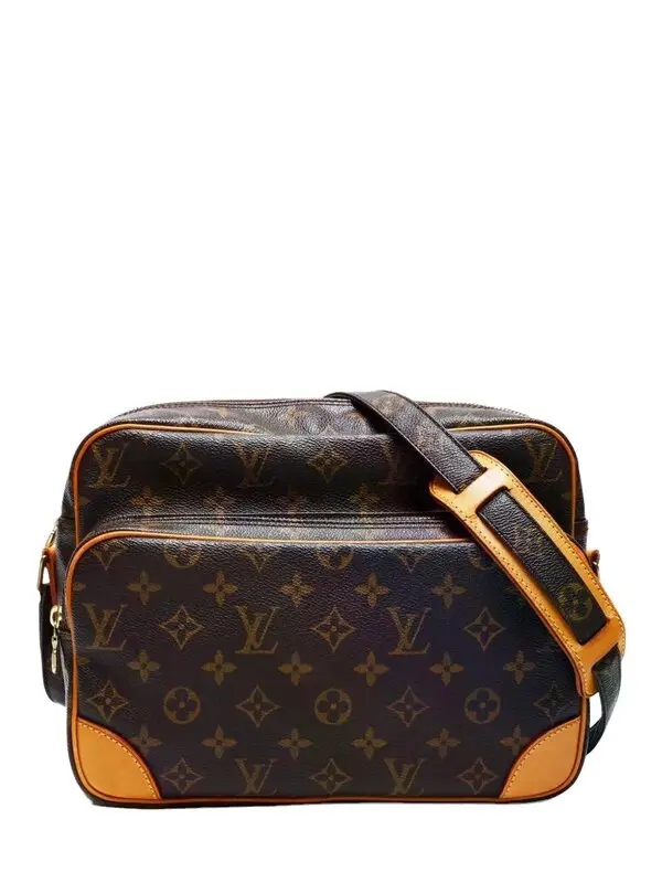 LOUIS VUITTON 2002 Monogram Nile Shoulder Bag - Brown