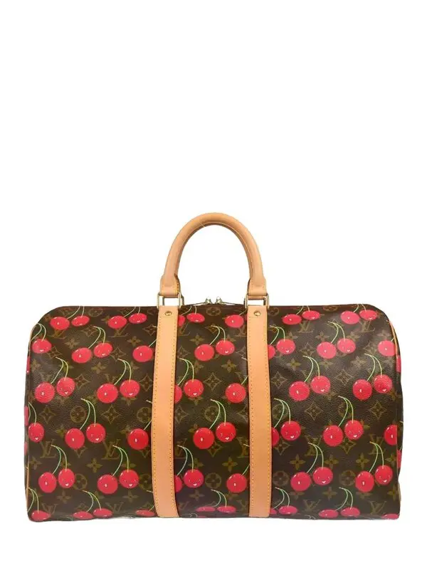 LOUIS VUITTON X Takashi Murakami Monogram Keepall 45 Travel Bag - Brown
