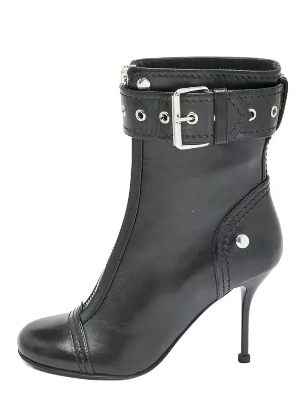 Alexander McQueen 125mm Biker Boots - Black