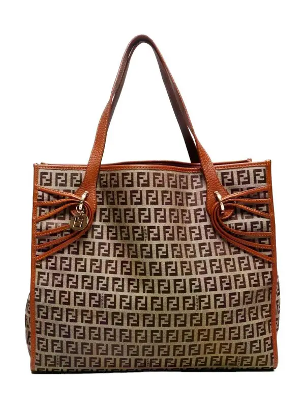 Fendi Zucchino Tote Bag - Brown