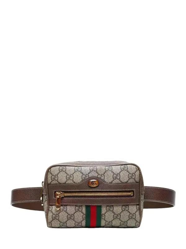 Gucci Gg Supreme Belt Bag - Brown