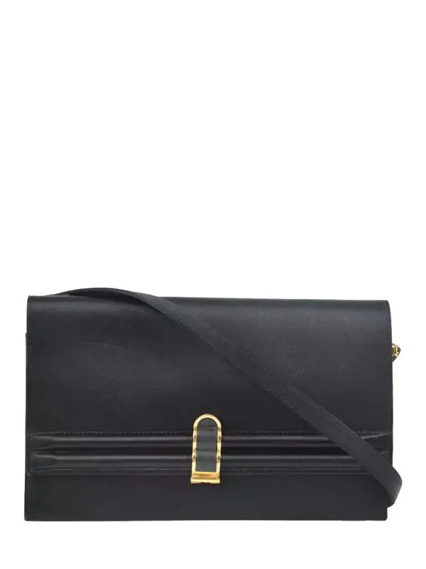 Hermès 1983 Satin Shoulder Bag - Black