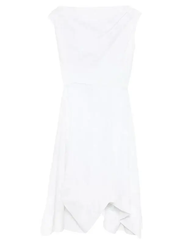 VIVIENNE WESTWOOD 2014 Sleeveless Asymmetrical Dress - White