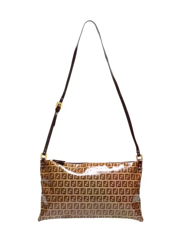 Fendi Zucchino Shoulder Bag - Brown