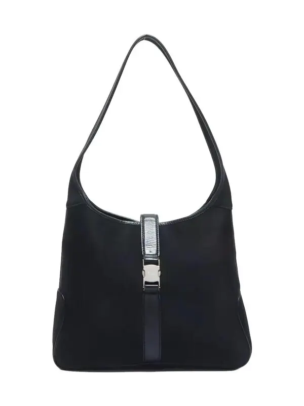 FERRAGAMO Clasp Shoulder Bag - Black