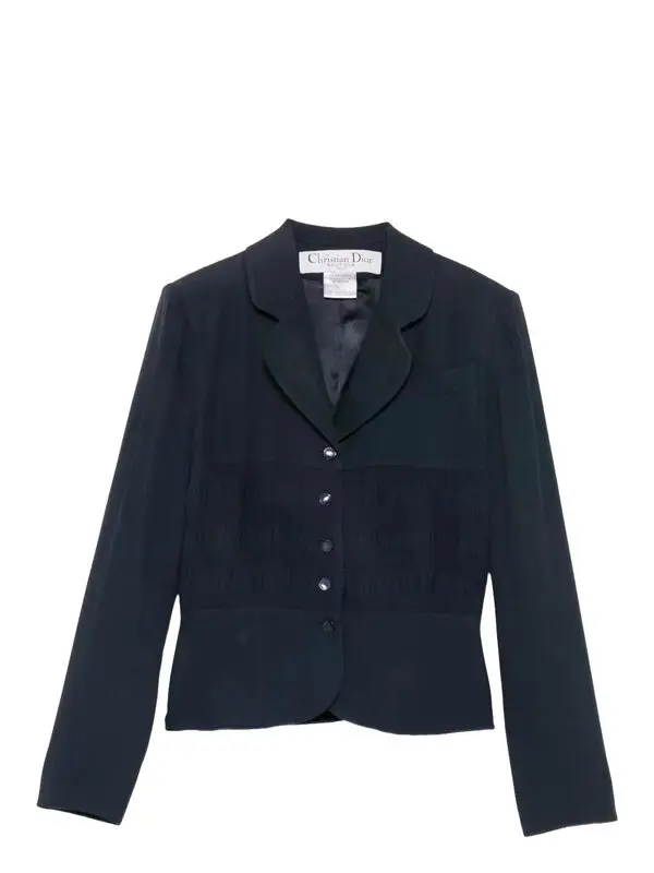 Dior 1990s Button-fastening Jacket - Blue