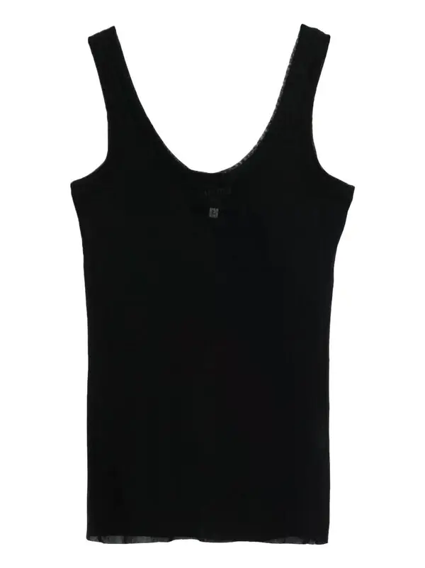 JEAN PAUL GAULTIER 2000s Scoop-neck Tank Top - Black