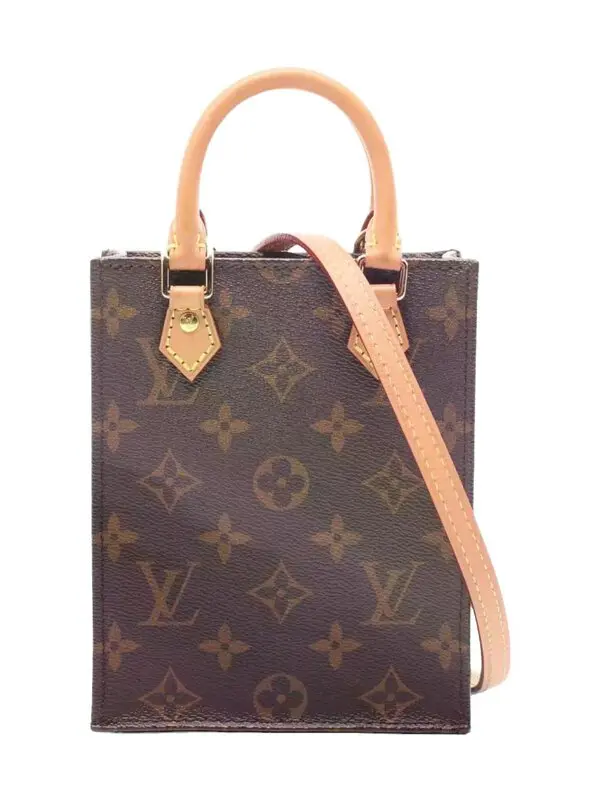LOUIS VUITTON 2020 Petite Sac Plat Monogram Tote - Brown