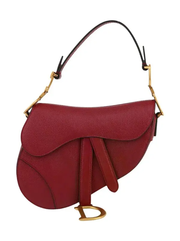 Dior Pre-owned Mini Saddle Handbag - Red