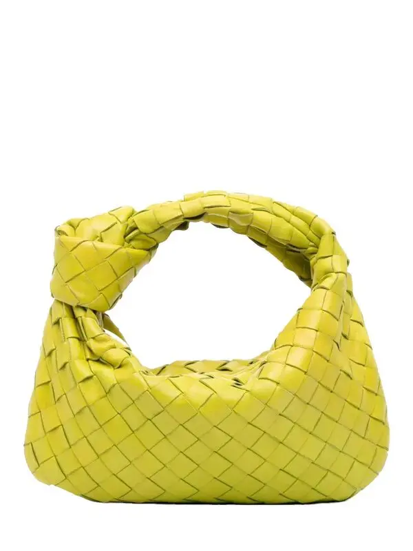 Bottega Veneta Mini Nappa Intrecciato Jodie Hobo Bag - Yellow
