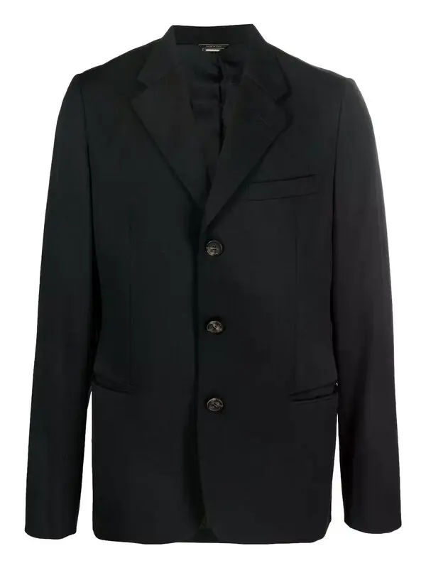 Versace Stepped Lapels Blazer - Black
