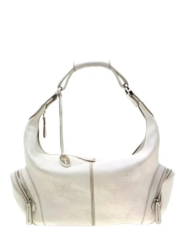 TOD'S Charlotte Leather Shoulder Bag - White