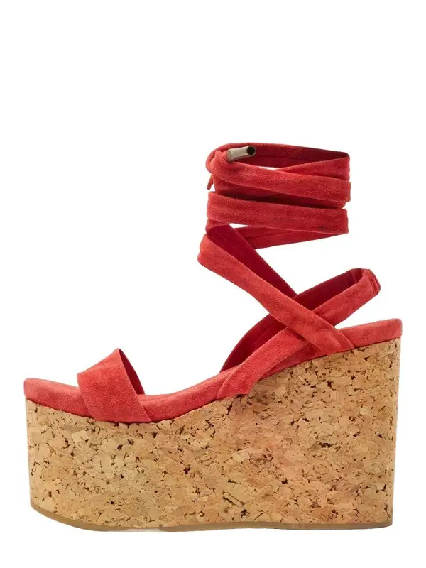 ISABEL MARANT VINTAGE Vintage 120mm Wedge Sandals - Red