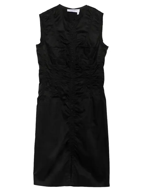 Saint Laurent 2000s Cotton Midi Dress - Black