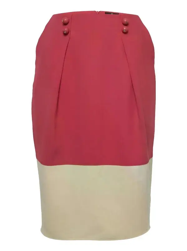 Elisabetta Franchi Contrast-panel Pencil Skirt - Pink