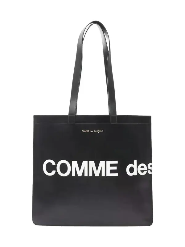 Comme Des Garçons Logo Tote Bag - Black