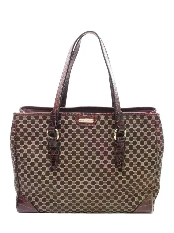 Celine 2000s Macadam Tote Bag - Brown