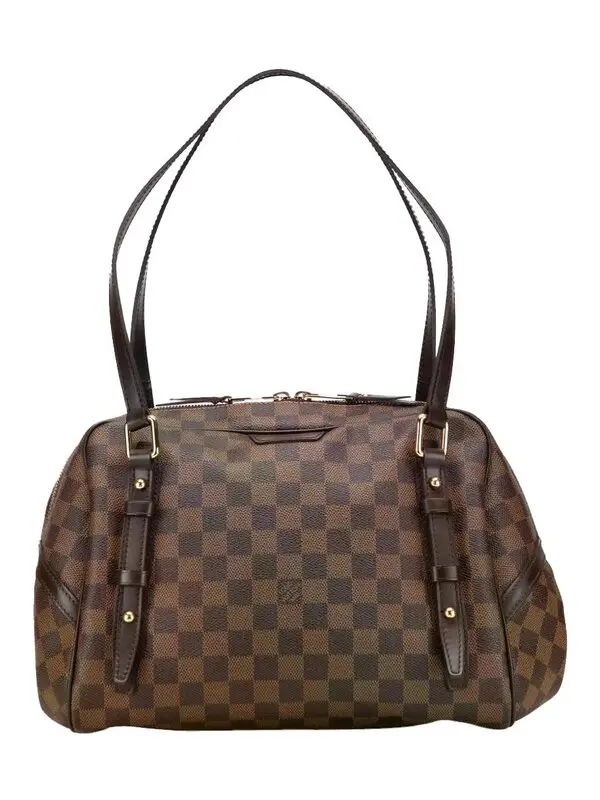 LOUIS VUITTON 2010 Damier Ebene Rivington Gm Shoulder Bag - Brown