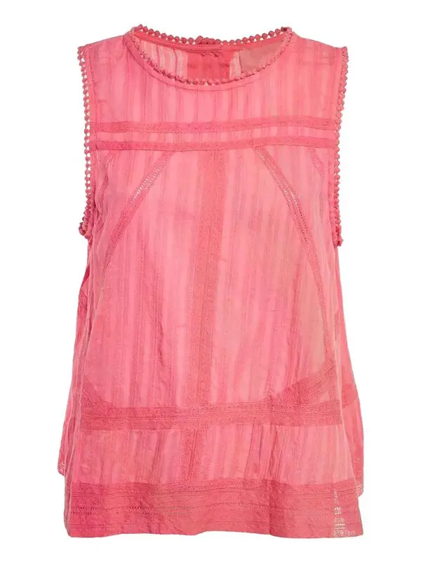 Zadig&Voltaire Embellished-trim Sleeveless Top - Pink