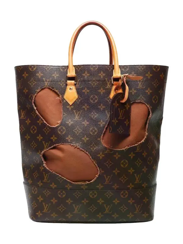 LOUIS VUITTON X Comme Des Garçons Monogram Canvas Tote Bag - Brown