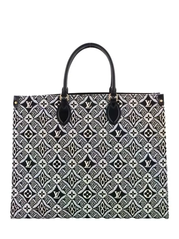 LOUIS VUITTON Onthego Limited Edition Since 1854 Monogram Jacquard Gm Tote Bag - Black
