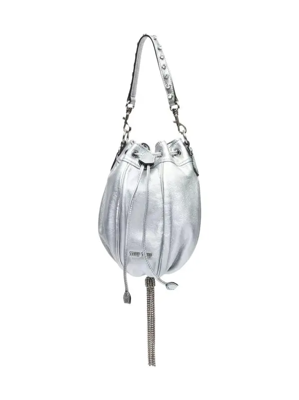 Miu Miu Rhinestone Handbag - Silver