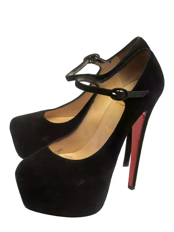CHRISTIAN LOUBOUTIN 155mm Daffodile Platform Pumps - Black