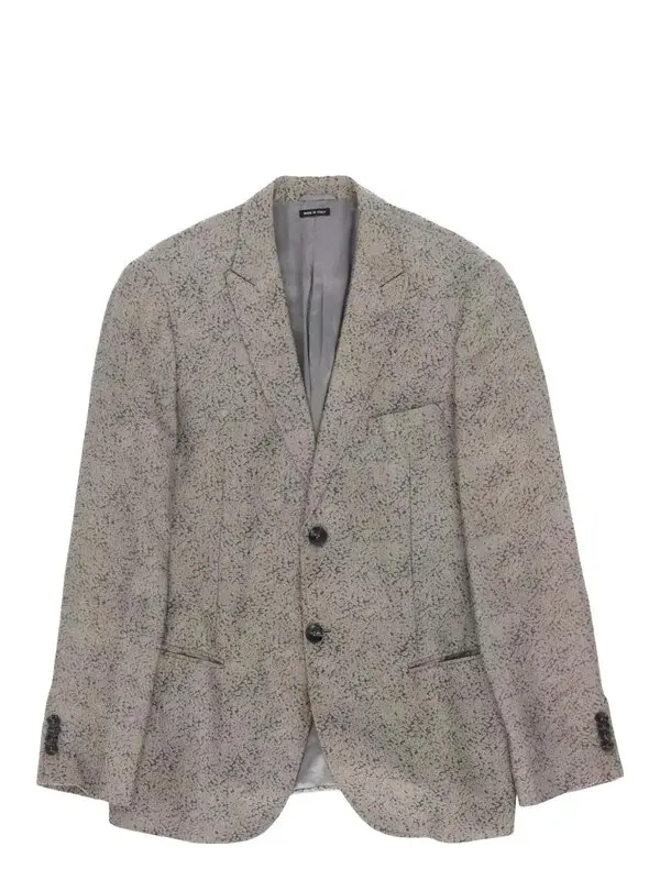 Giorgio Armani 2000s Textured Blazer - Grey
