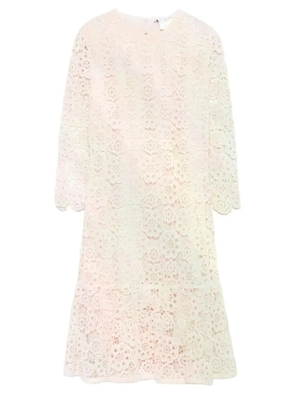 Dior Pre-owned Cotton Lace Dress - Pink