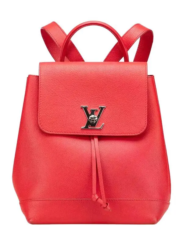 LOUIS VUITTON 2016 Taurillon Lockme Backpack - Red