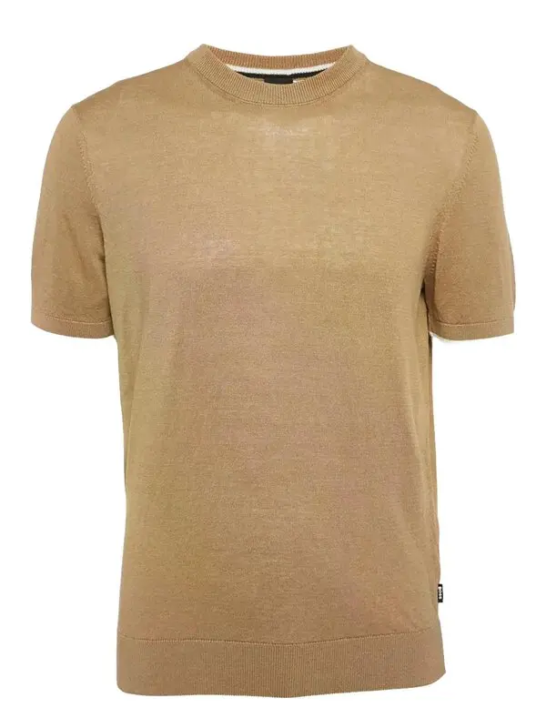 BOSS Linen T-shirt - Neutrals