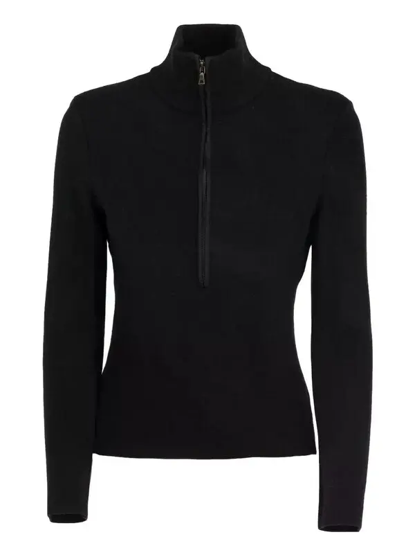 Prada 1990s Half-zip Sweater - Black