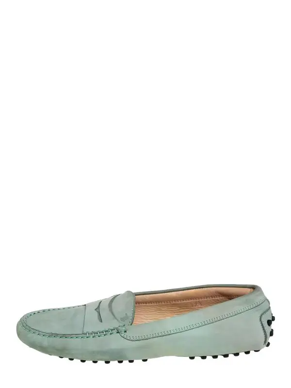 TOD'S Vintage Suede Loafers - Grey