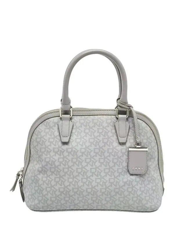 Dkny Monogram Pattern Tote Bag - Grey