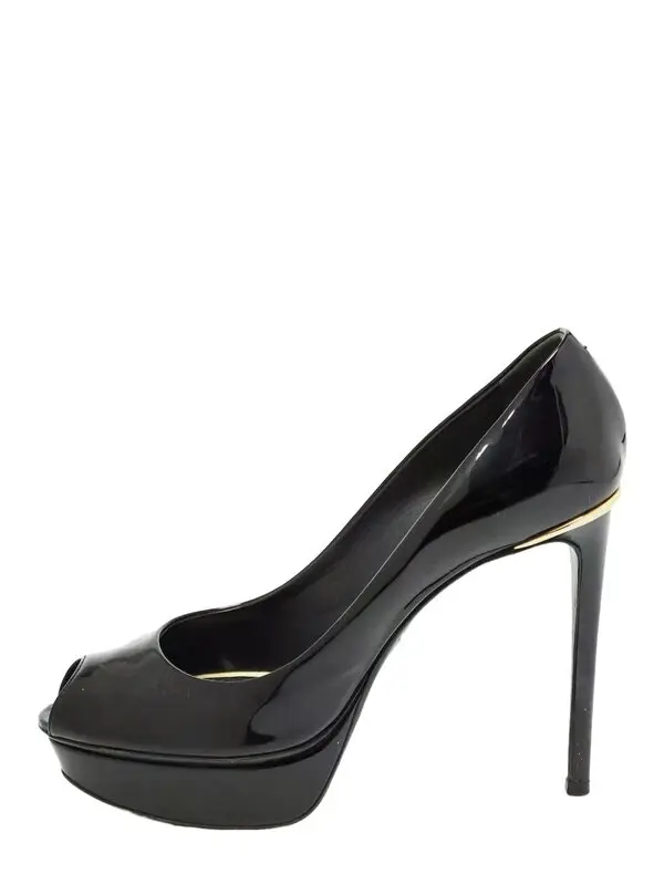 LOUIS VUITTON Platform Peep-toe Heels - Black