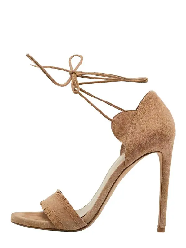 STUART WEITZMAN 110mm Lace-up Sandals - Neutrals