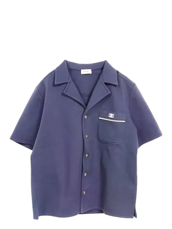 Celine Triomphe Short-sleeve Shirt - Blue