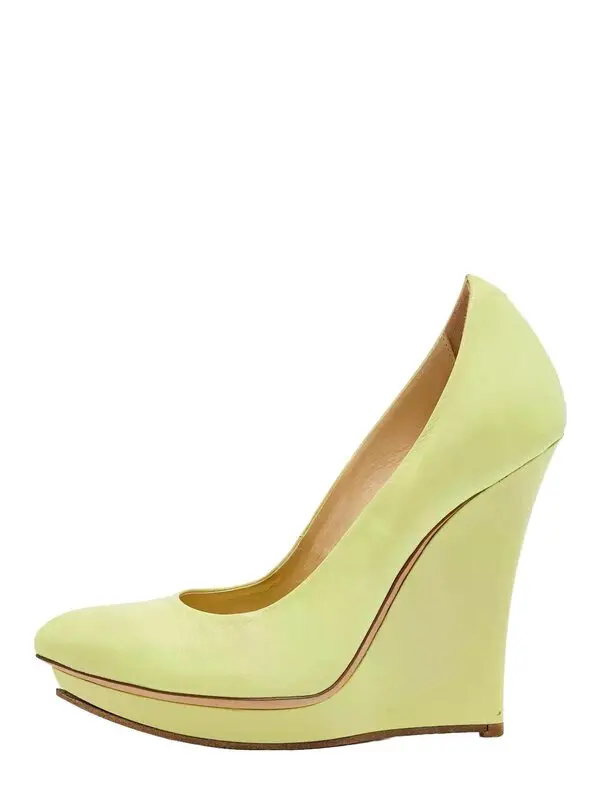 Alexander McQueen 125mm Wedge Platform Pumps - Green