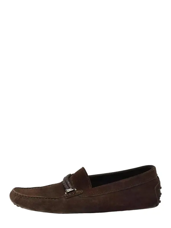TOD'S Braided-strap Moccasin Loafers - Brown