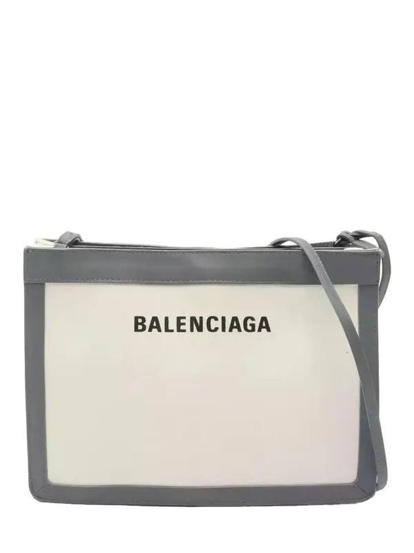 Balenciaga 2000s Logo-detail Shoulder Bag - Neutrals