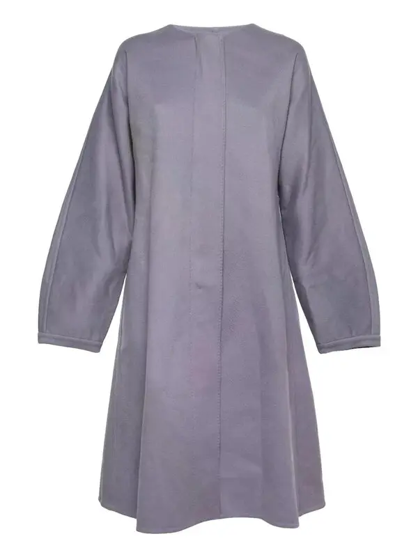 Gianfranco Ferre A-line Wool Coat - Purple