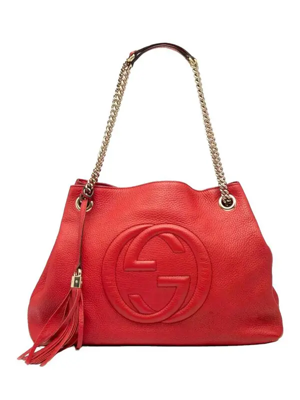 Gucci Medium Soho Chain Tote Bag - Red